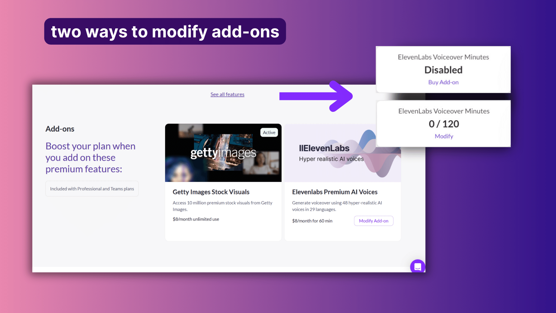 Your Pictory Subscription Just Got More Powerful with Add-ons